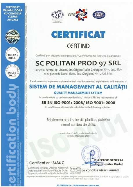 Politan, fabrica de fose septice ecologice si rezervoare din fibra de ...